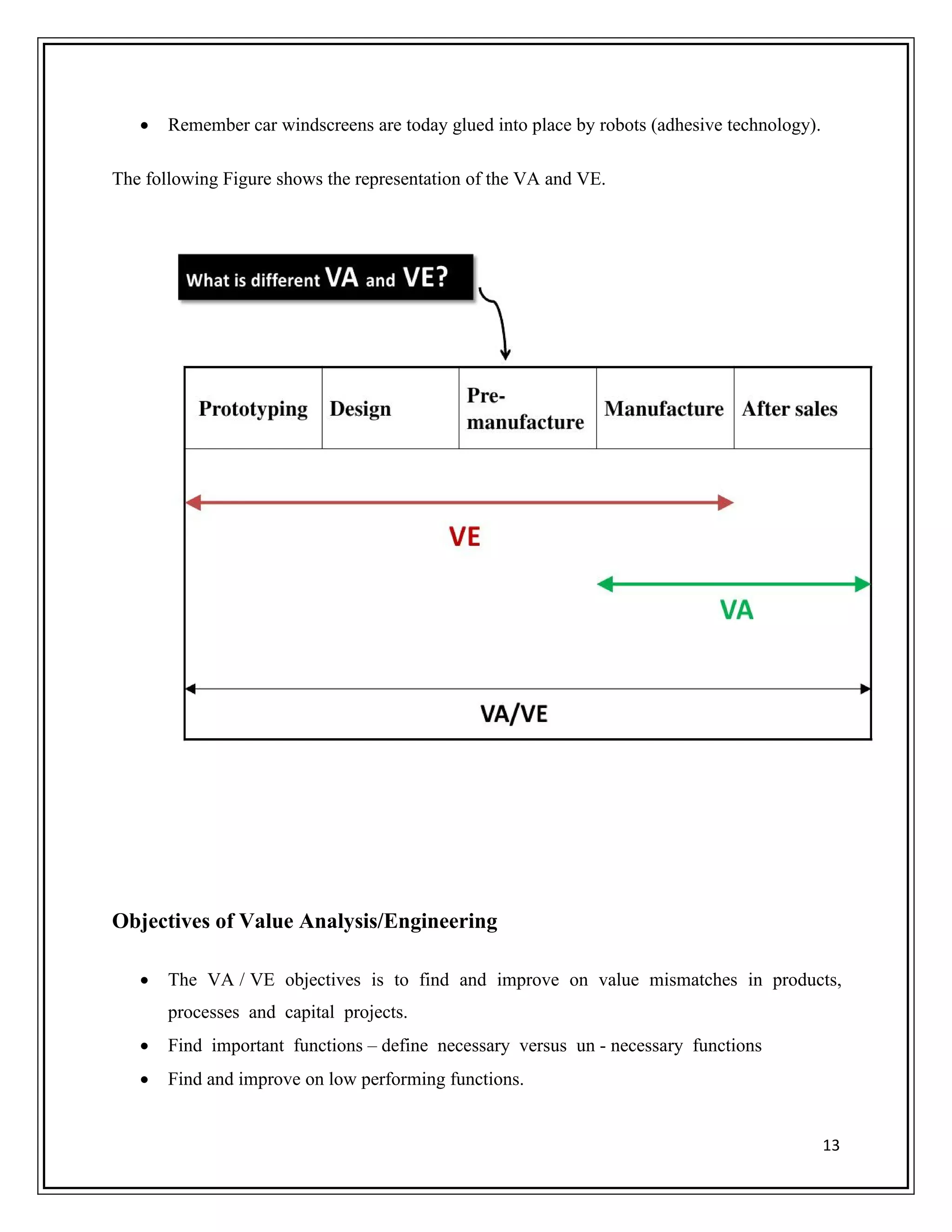 A Study Report on Value Analysis and Value Engineering (VAVE) | PDF