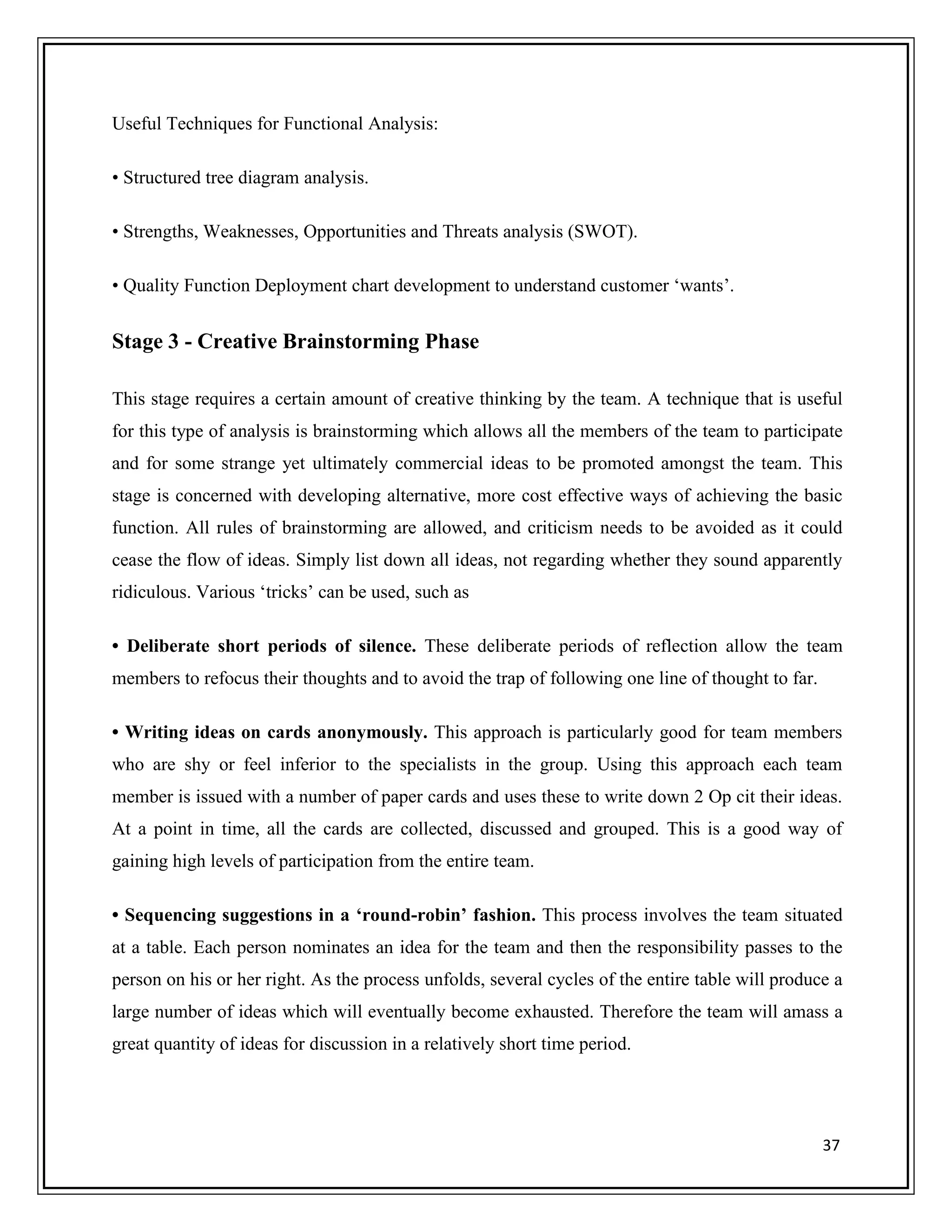 A Study Report on Value Analysis and Value Engineering (VAVE) | PDF