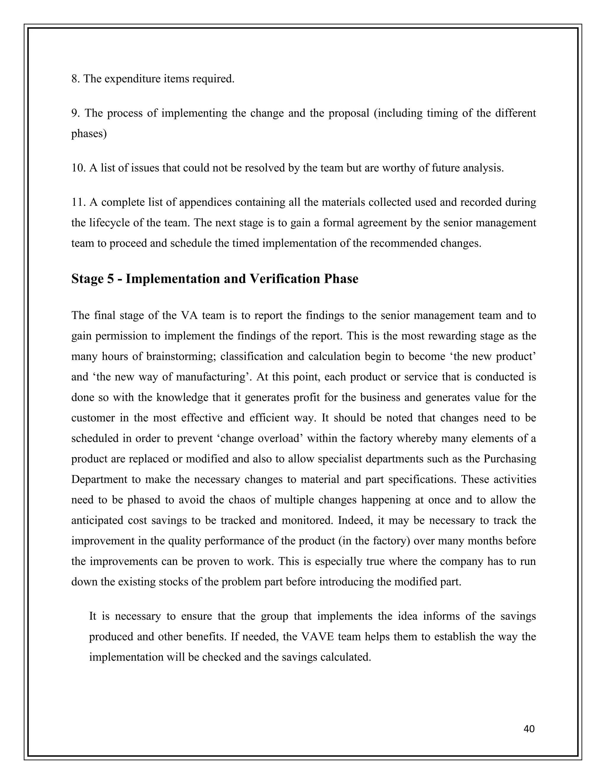 A Study Report on Value Analysis and Value Engineering (VAVE) | PDF
