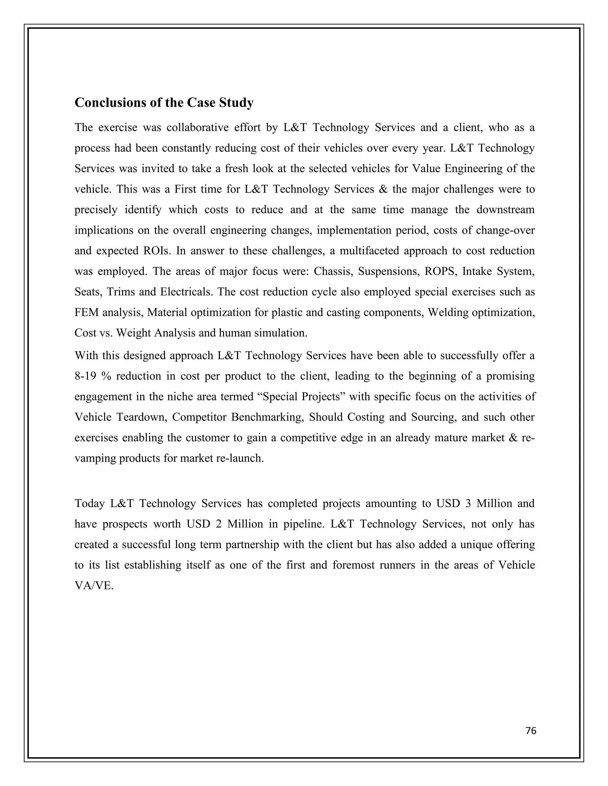 A Study Report on Value Analysis and Value Engineering (VAVE) | PDF