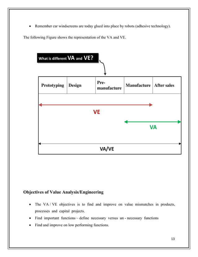 A Study Report on Value Analysis and Value Engineering (VAVE) | PDF | Civil Engineering Industry ...