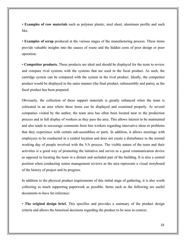 A Study Report on Value Analysis and Value Engineering (VAVE) | PDF | Civil Engineering Industry ...