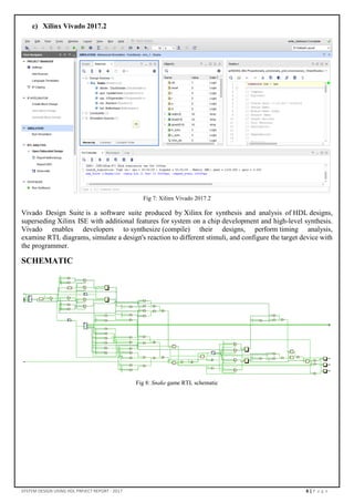 Snake Game on FPGA in Verilog | PDF