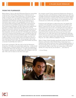 Dillard University A Village Called Versailles Film Discussion 052210 | PDF