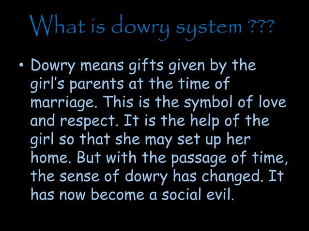 Dowry System .ppt
