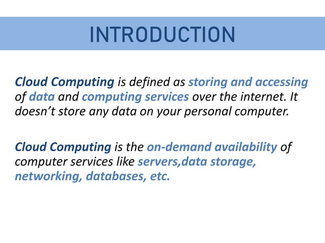 Cloud Computing | PPTX