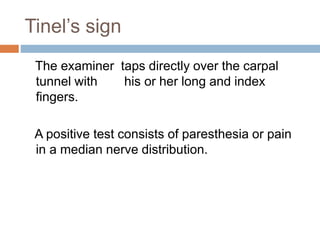 Carpal Tunnel Syndrome- Dr G .Avinash Rao | PPT