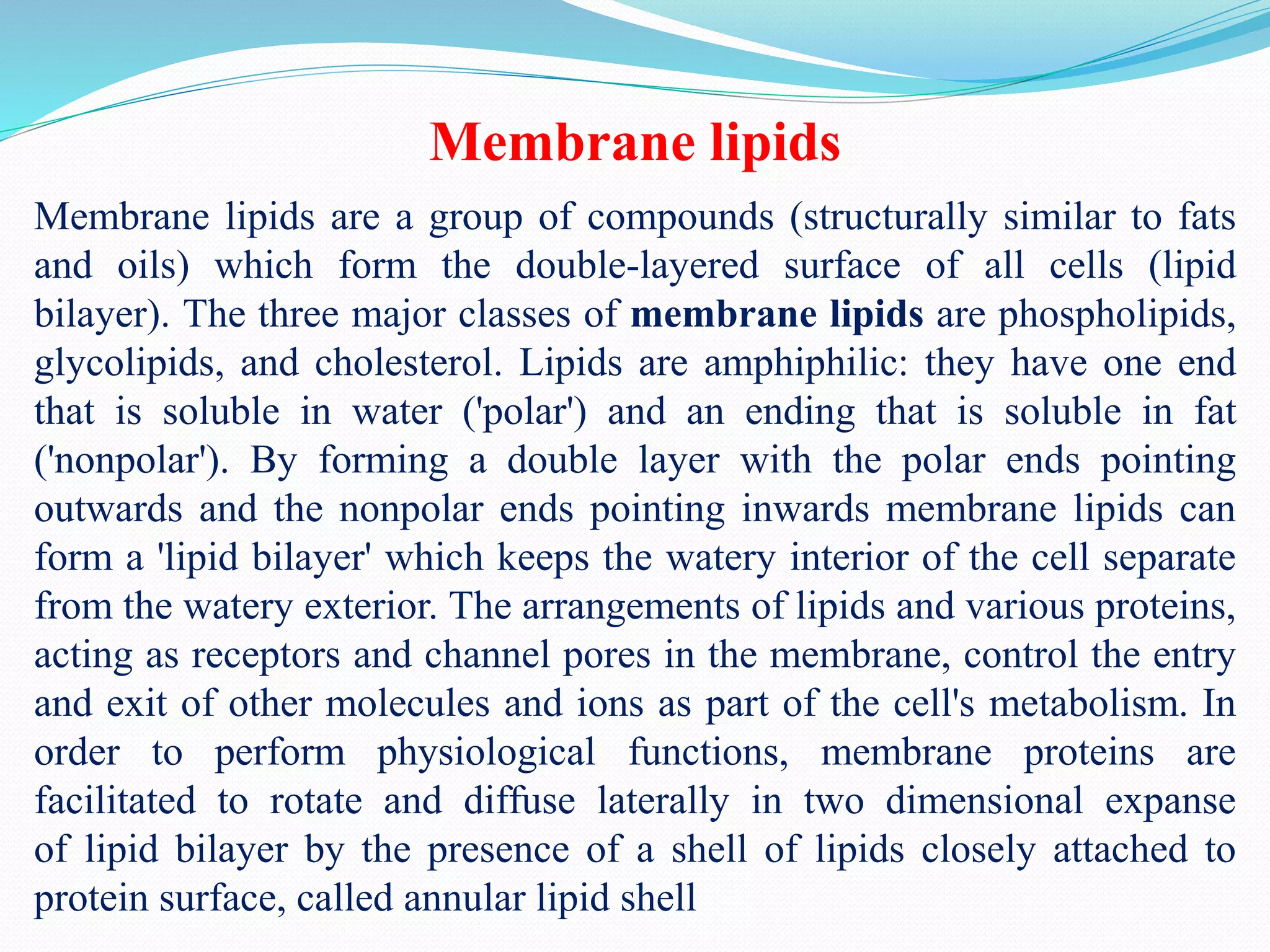 Biomembranes of cell | PPTX