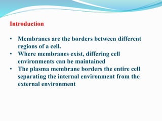 Biomembranes of cell | PPTX
