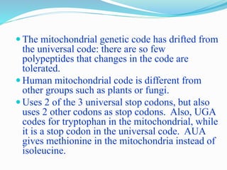 Mitochondrial genome and its manipulation | PPTX