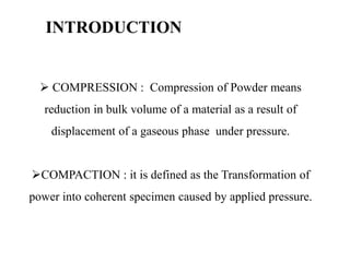 physics of tablet compression by Avinash Hamre | PPTX | Chemistry | Science