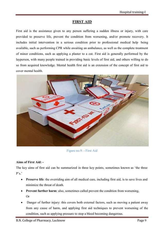 Hospital Training Report- AKTU Hospital Training Report | DOCX