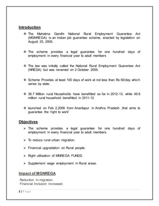 MNREGA | PDF