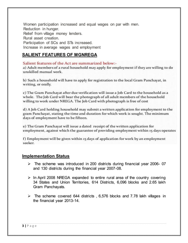 MNREGA | PDF