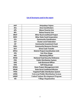 Jeevika Village Organization-run PDS | PDF