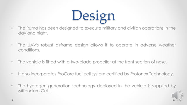 Avinc puma ae, usa unmanned aerial vehicle(uav) | PPT | Free Download
