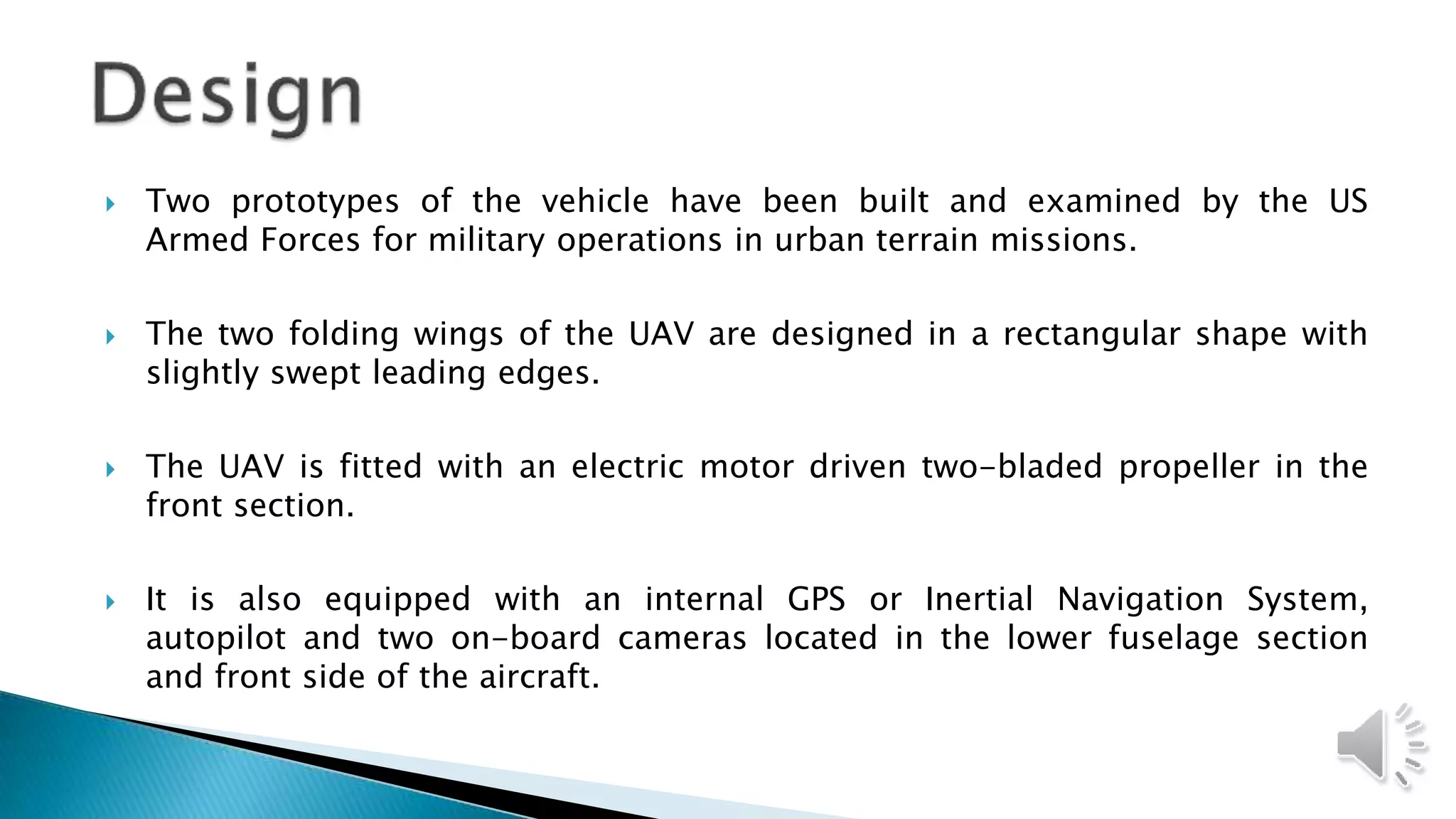 Avinc wasp,usa unmanned armed vehicle(uav) | PPTX