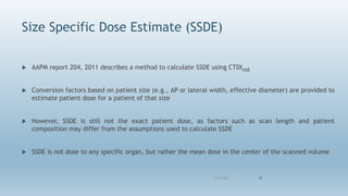 CT radiation dose concepts and radiation dose optimization- Avinesh ...