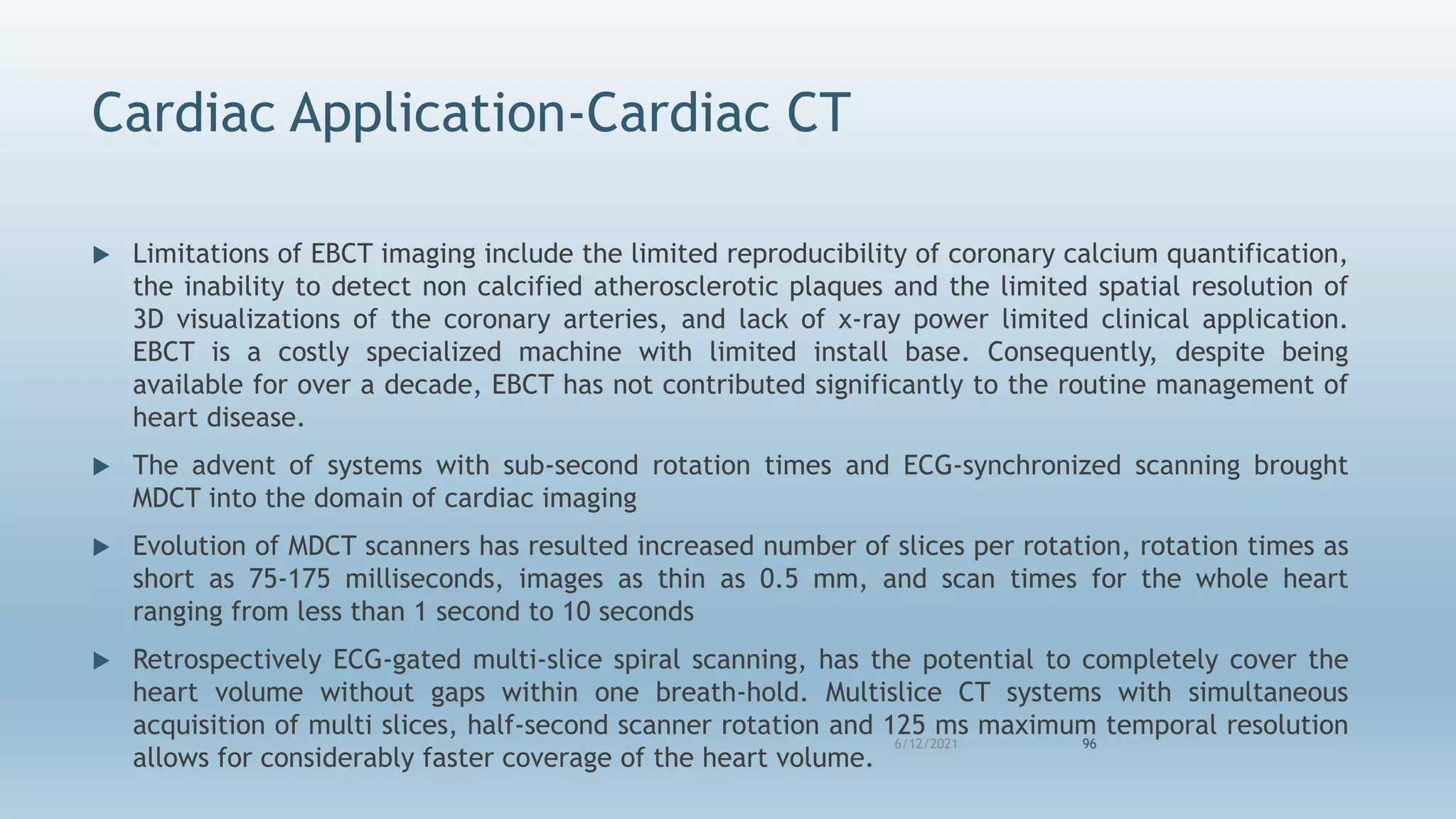 MDCT Principles and Applications- Avinesh Shrestha | PPTX