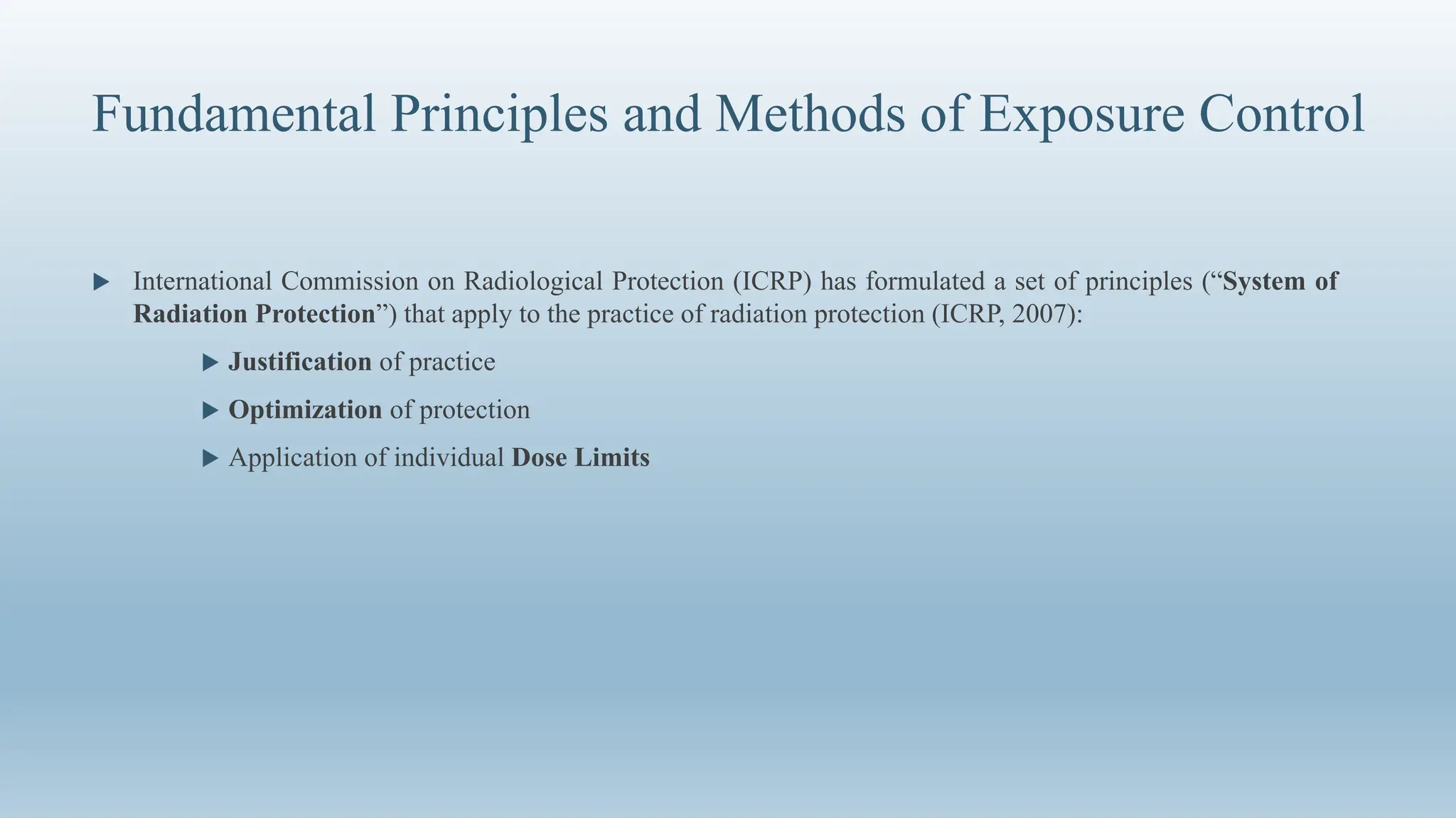 Principle of Radiation Protection- Avinesh Shrestha | PPTX