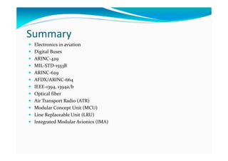 Avionic systems: onboard electronics | PDF