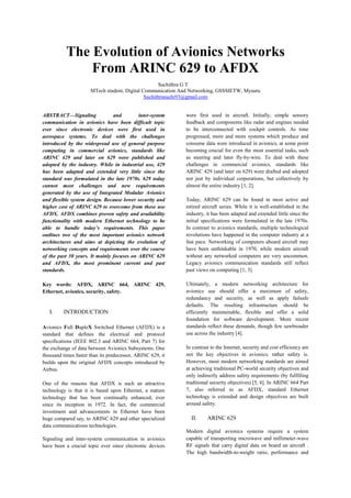 Avionic netorking | PDF | Computer Networking | Computing