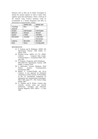Avionic netorking | PDF | Computer Networking | Computing