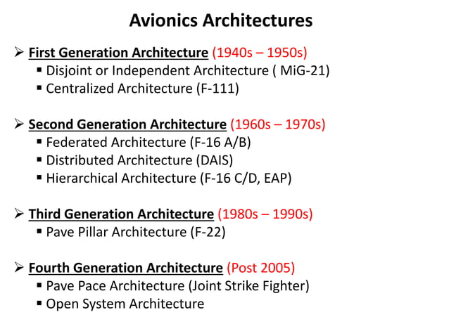 avionics-architectures1.ppt | Operating Systems | Computer Software and ...