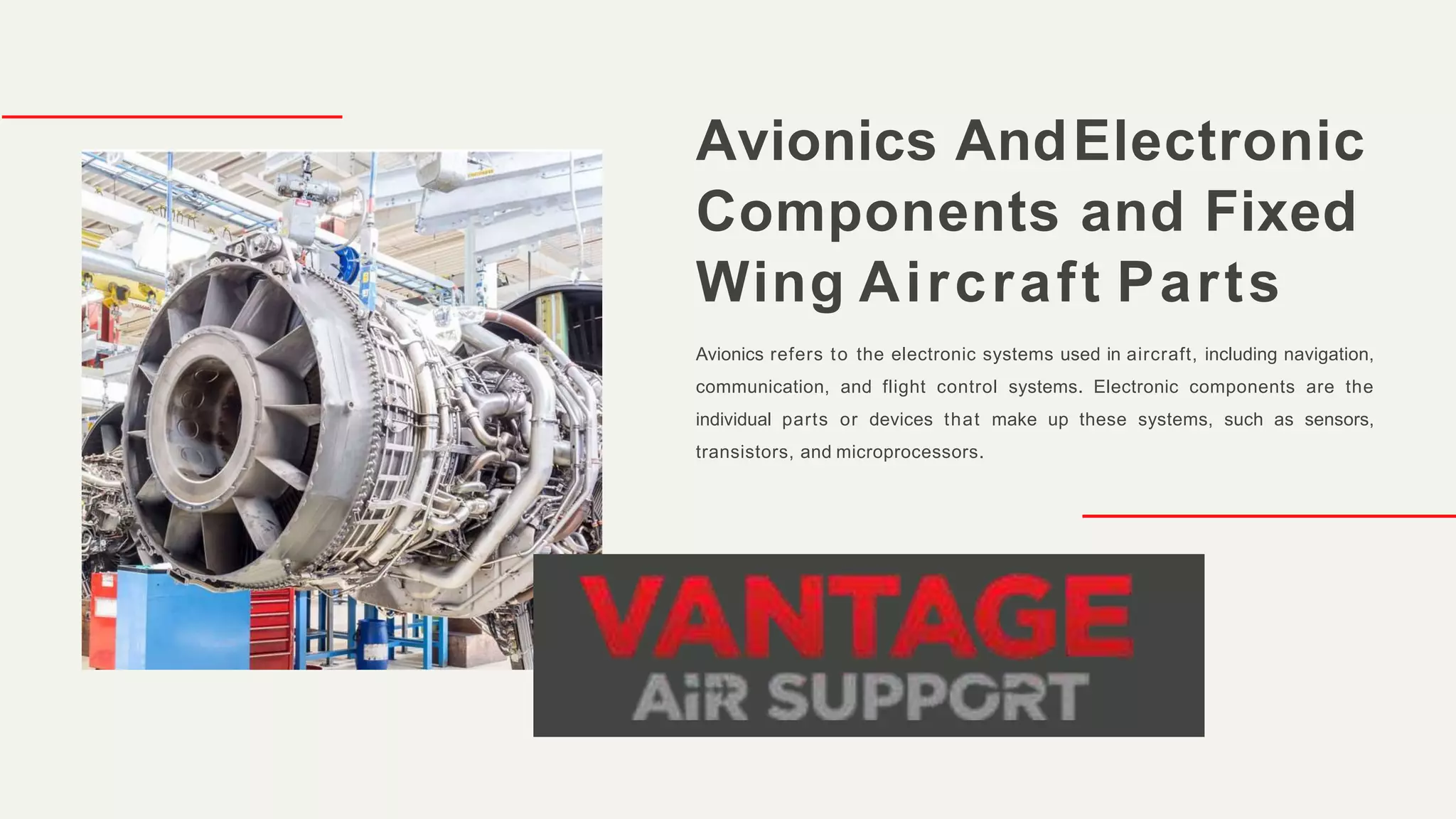 Avionics And Electronic Components and Fixed Wing Aircraft Parts.pptx