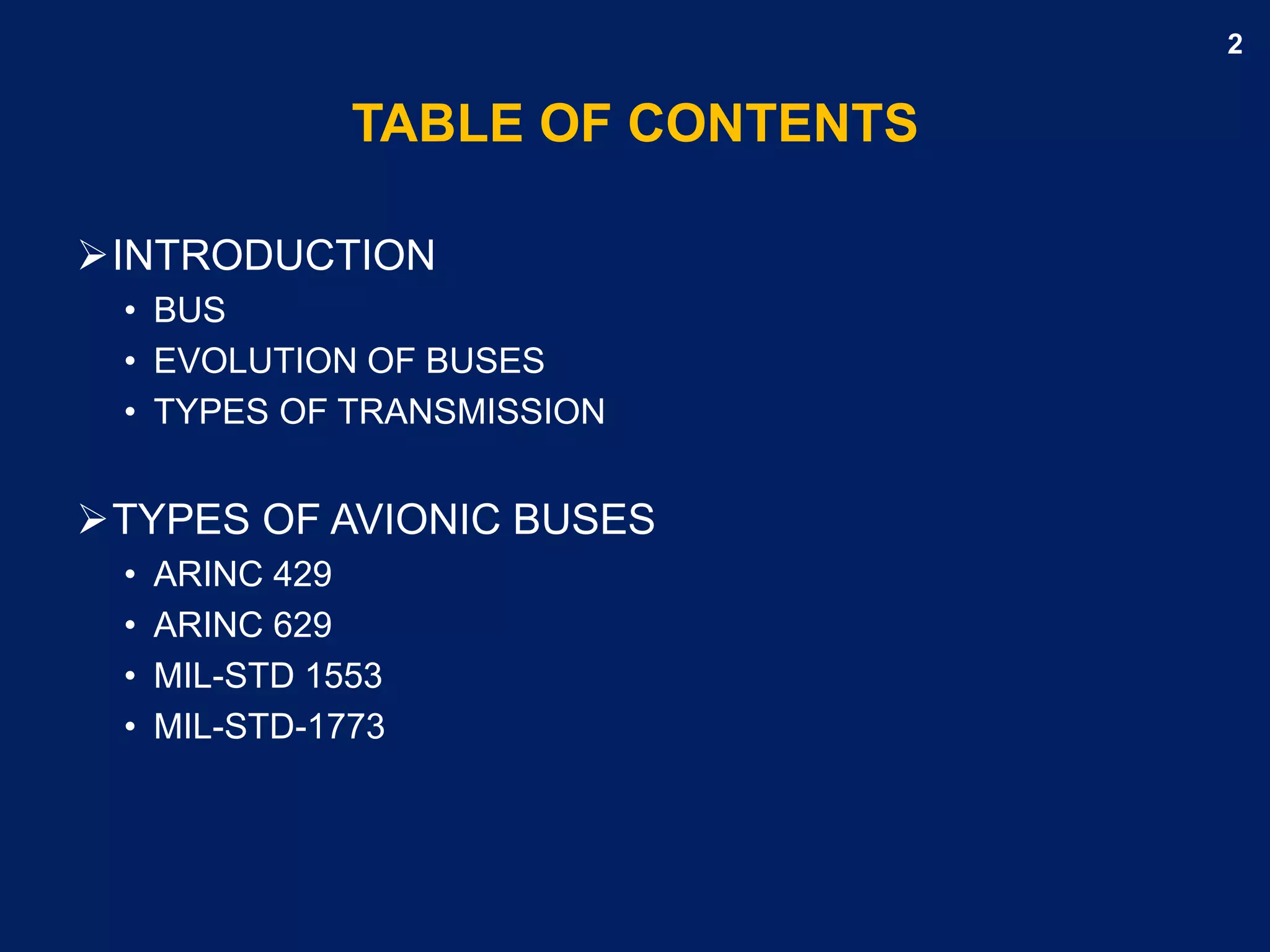 Avionics buses | PPTX