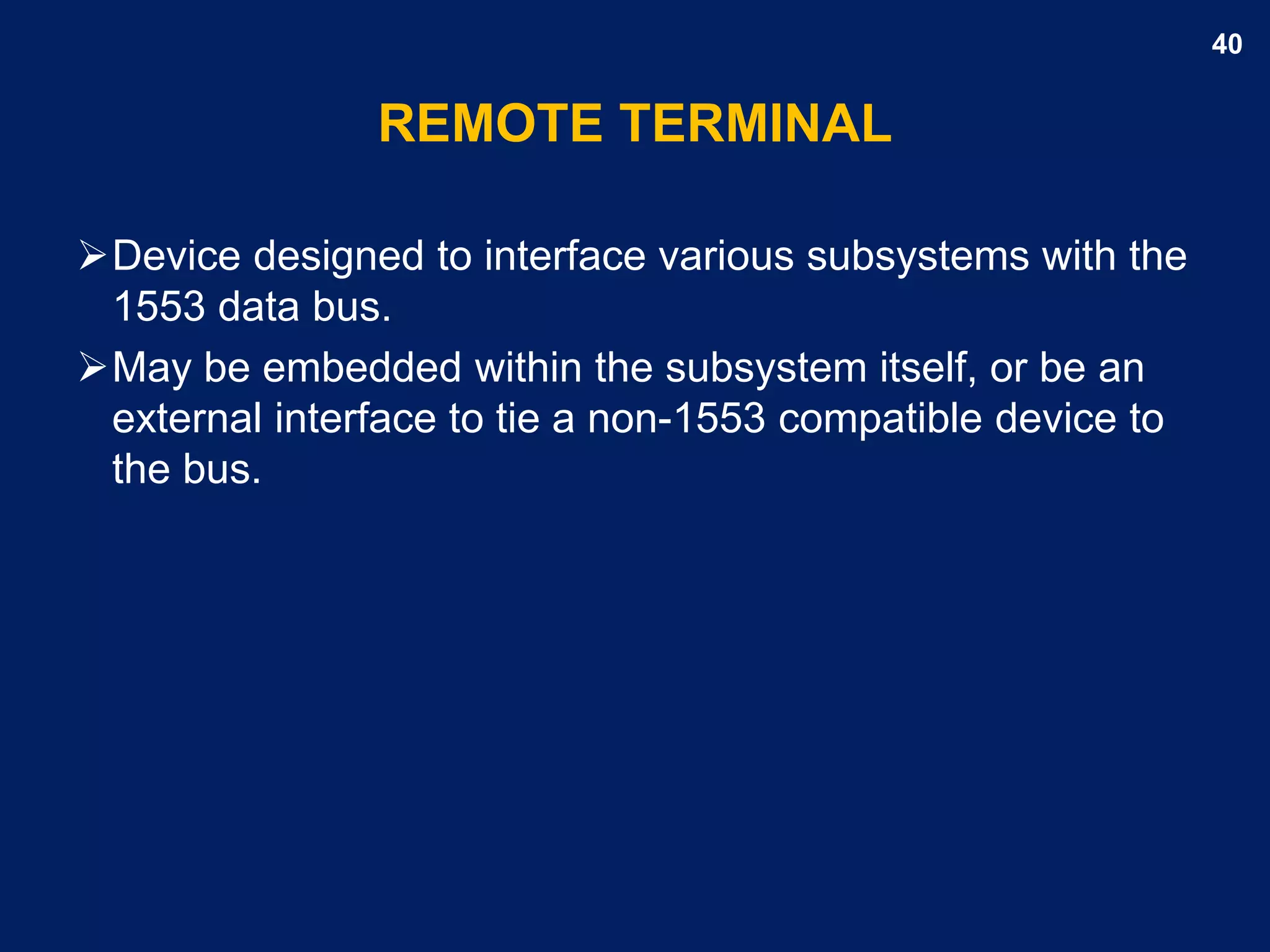 Avionics buses | PPTX