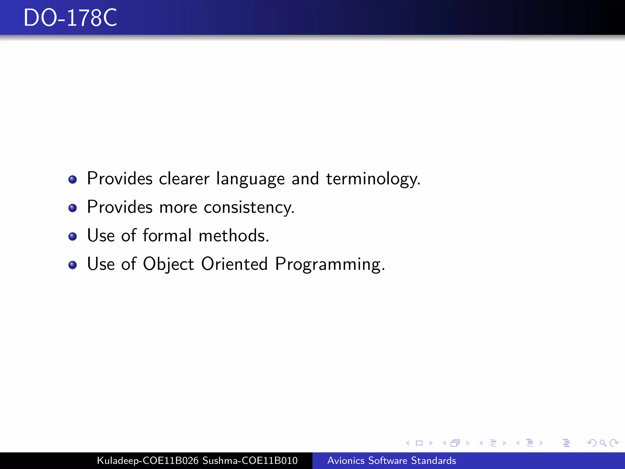 Avionics Software Standards Ppt In Latex Pdf