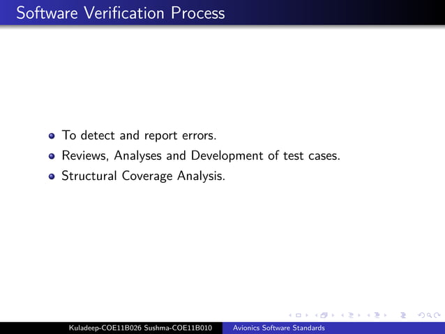 Avionics Software Standards Ppt In Latex Pdf