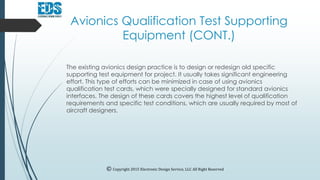Avionics qualification test cards | PPTX