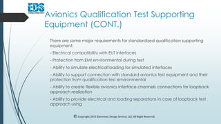 Avionics qualification test cards | PPTX