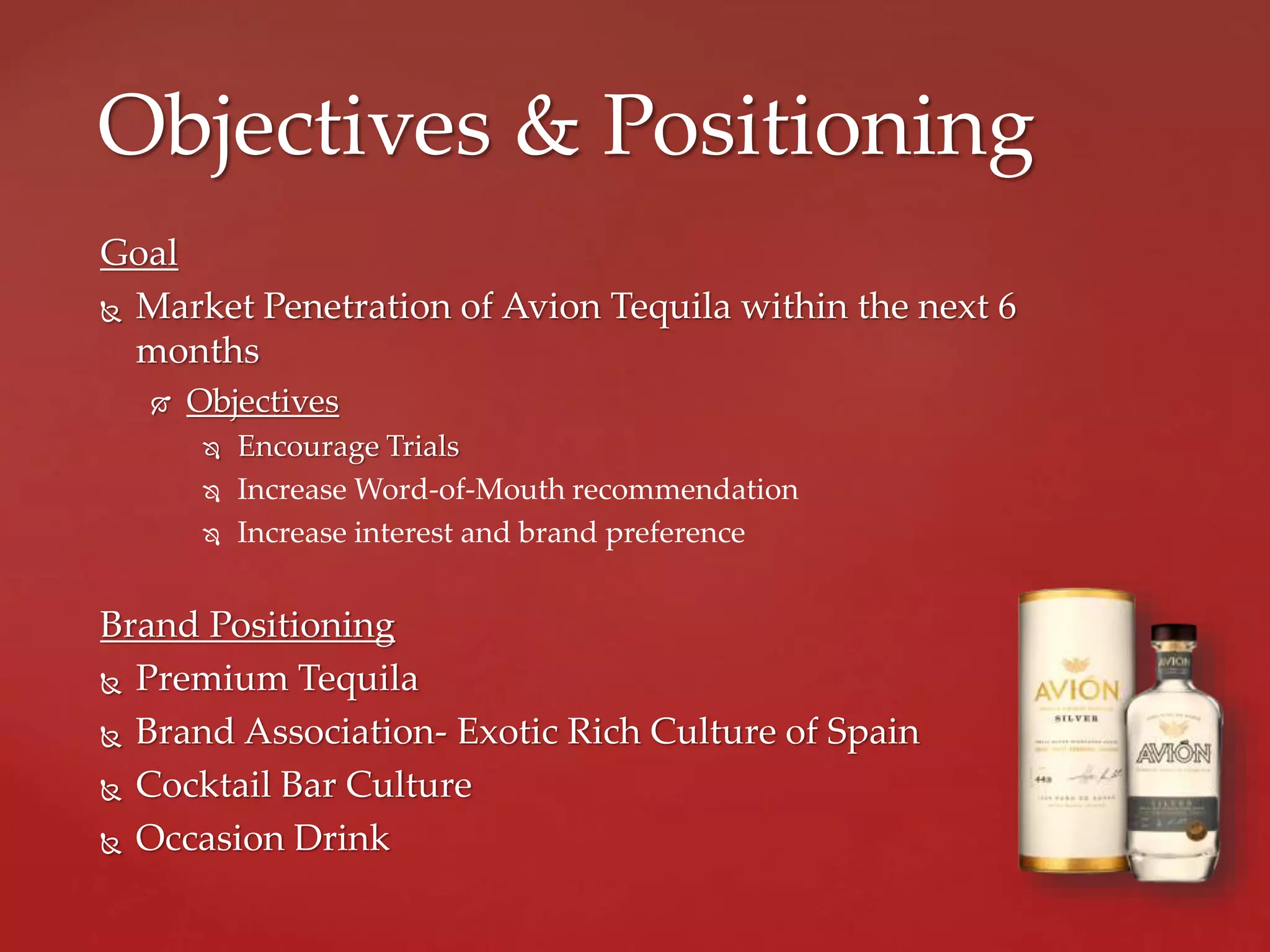 Avion tequila relaunch | PPT