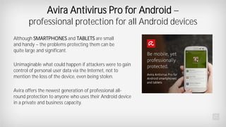 Avira Antivirus Pro for Android | PPT