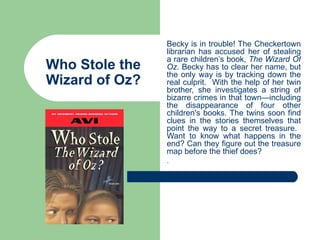 Avi reader's workshop book talks | PPT