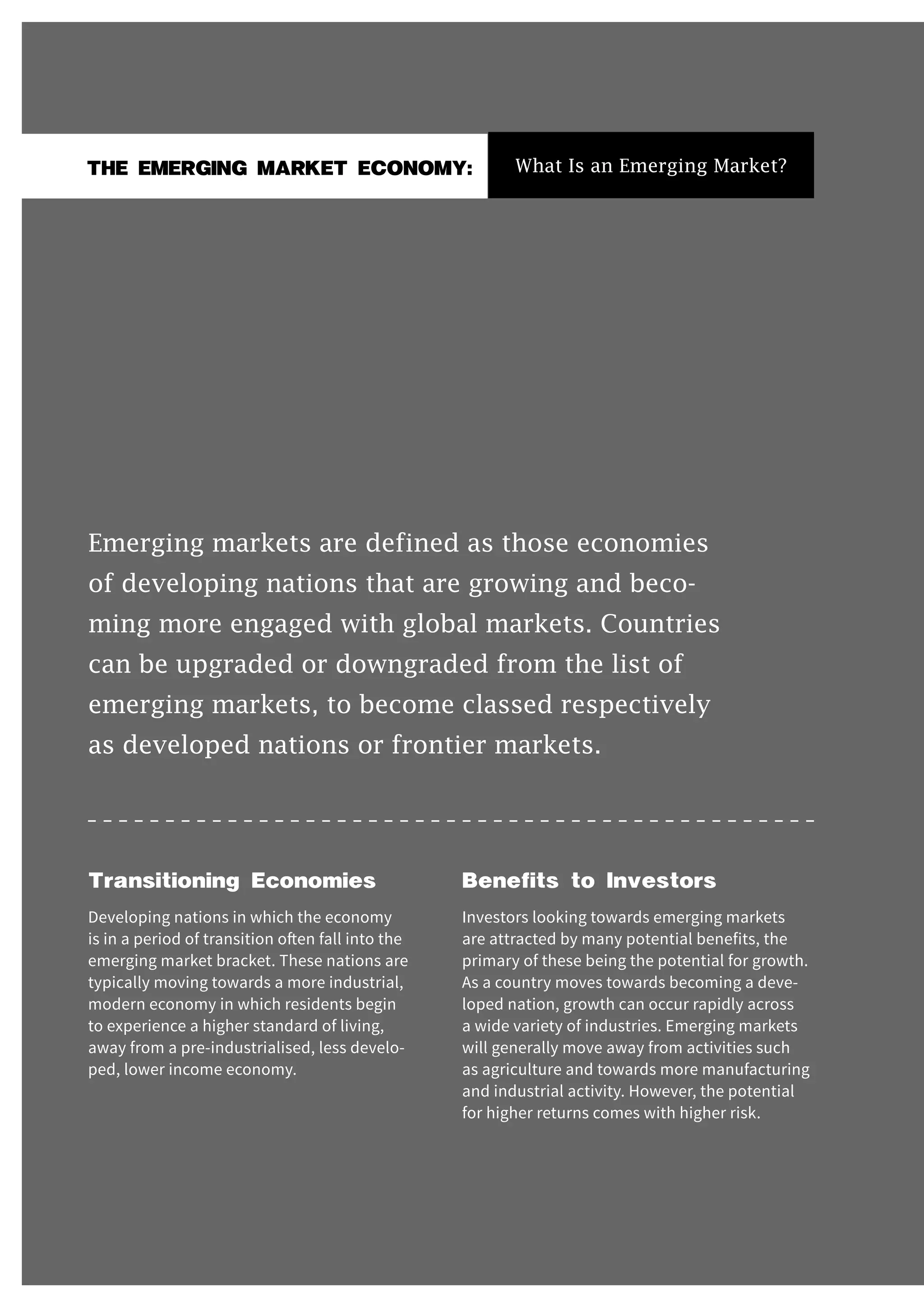The Emerging Market Economy: What Is an Emerging Market? | PDF