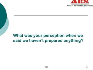 change the perception | PPTX