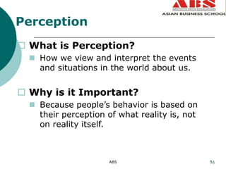 change the perception | PPTX