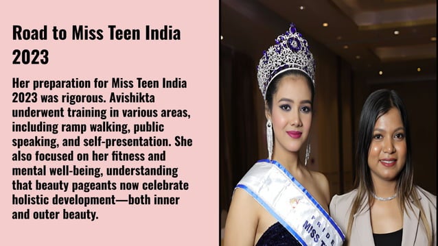 Miss Teen India Winner 2023 Avishikta Dey | PDF
