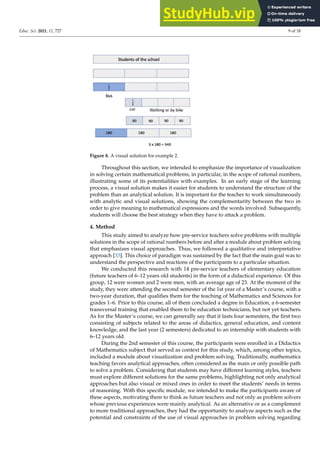 A Visual Approach For Solving Problems With Fractions | PDF