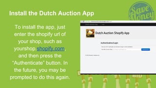 A Visual Guide to Creating and Managing Dutch Auctions | PDF