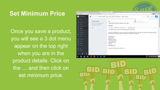 A Visual Guide to Creating and Managing Dutch Auctions | PDF
