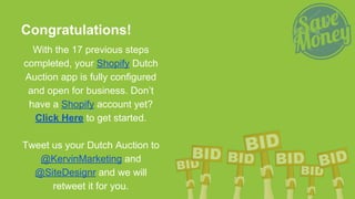 A Visual Guide to Creating and Managing Dutch Auctions | PDF