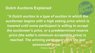 A Visual Guide to Creating and Managing Dutch Auctions | PDF