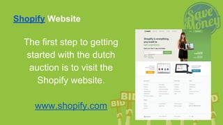 A Visual Guide to Creating and Managing Dutch Auctions | PDF