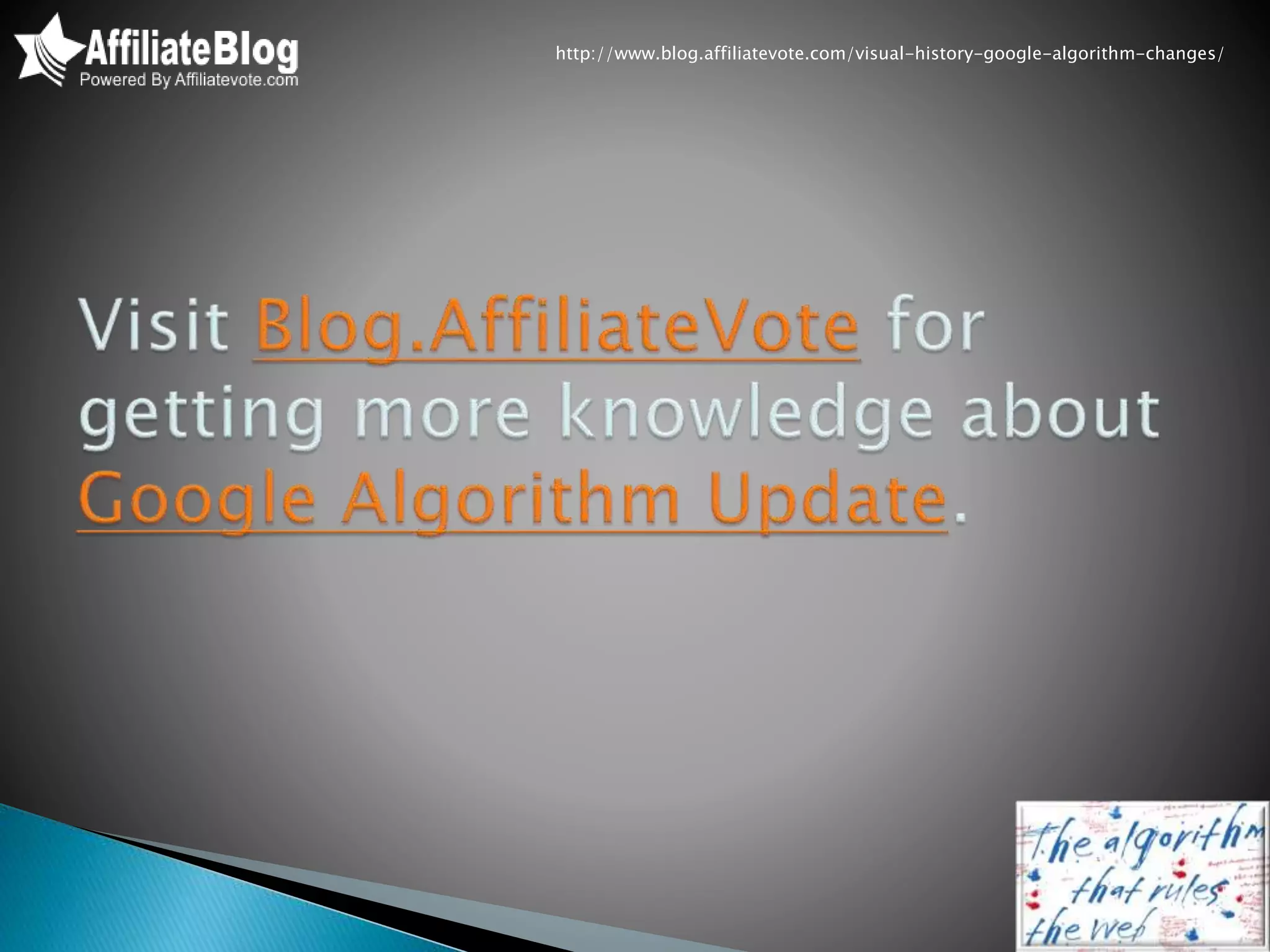 A visual history of google algorithm changes | PPT