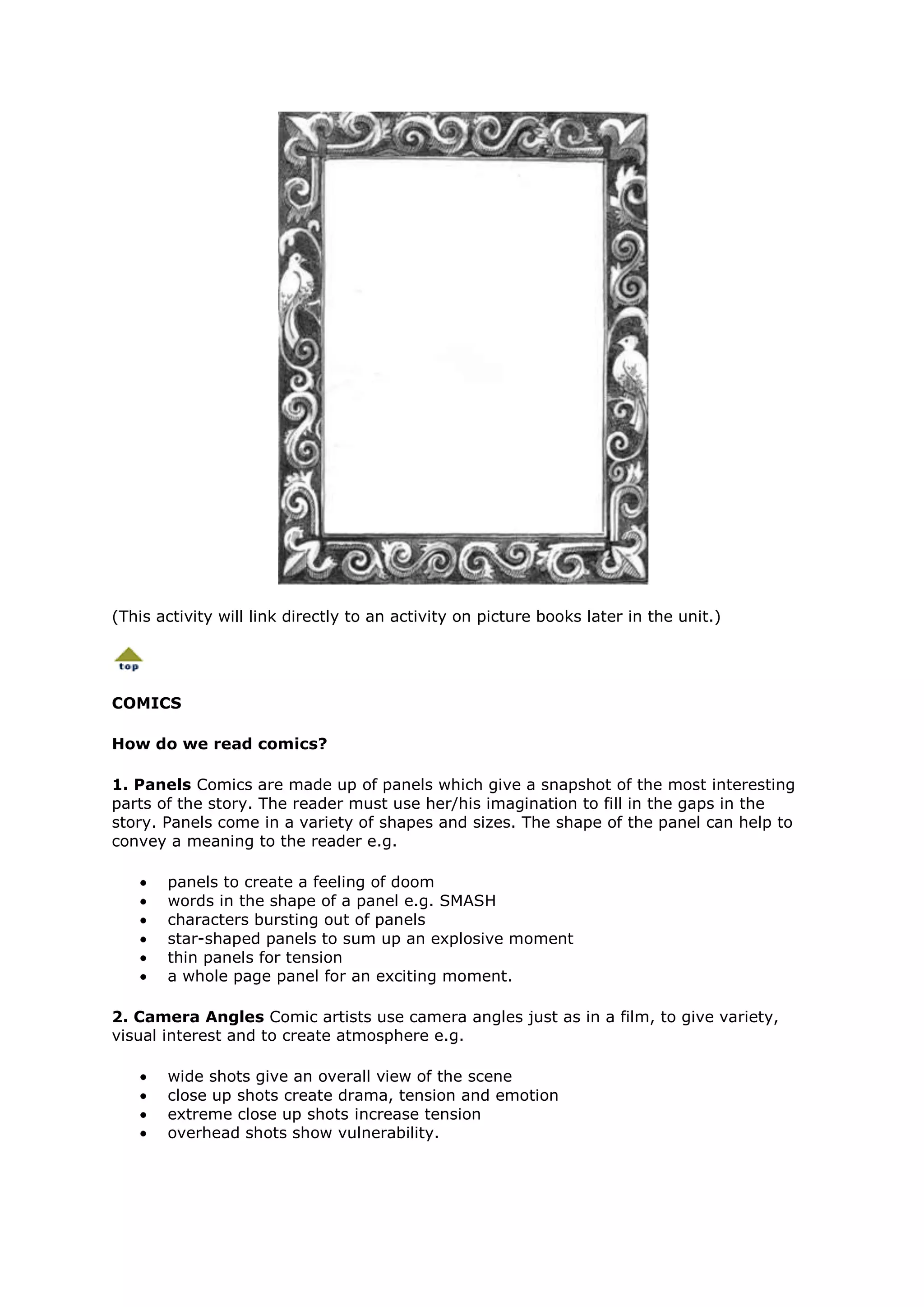 A visual literacy unit for students in years 7 and 8 | DOCX